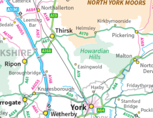 Location - Cockerdale Lodges, Oldstead